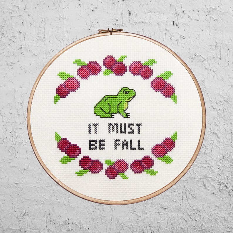 It Must Be Fall - Modern Cross Stitch PDF - Instant Download - Etsy