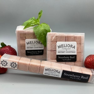Strawberry Basil Mimosa Instant Cocktail Sugar Cubes - Etsy