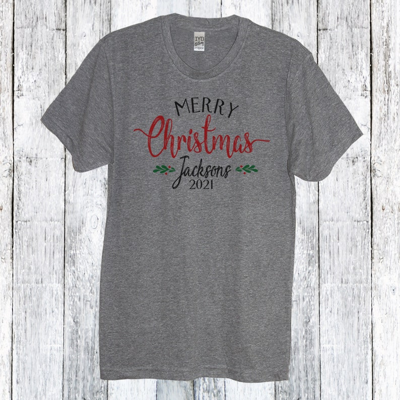 Merry Christmas Matching Shirts Personalized, Matching Family Christmas ...