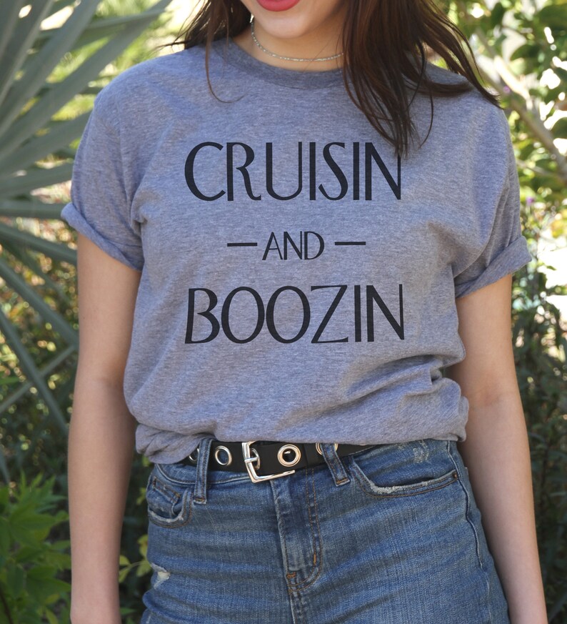 Funny Cruise Shirts for Men Cruisin and Boozin Shirt Cruise - Etsy