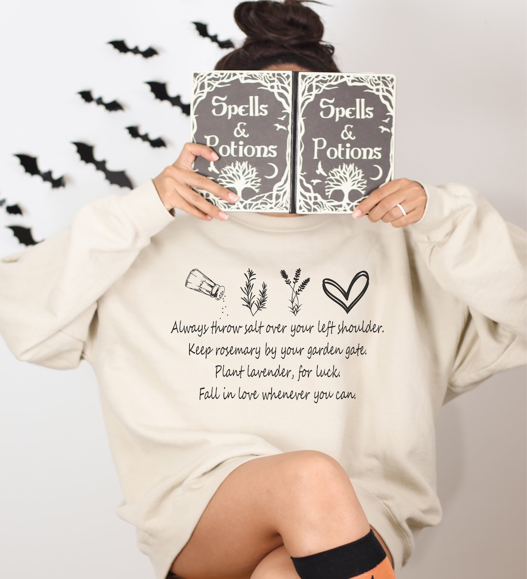 Practical Magic Sweater Salt Rosemary Lavender Love Sweatshirt, Magic ...