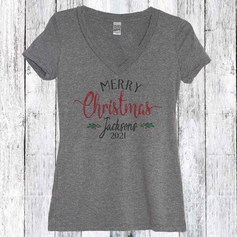 Merry Christmas Matching Shirts Personalized, Matching Family Christmas ...