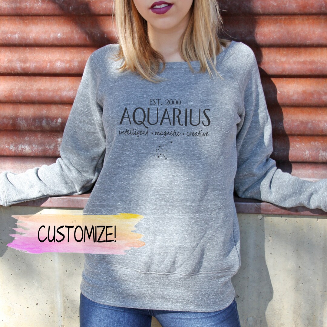 Custom Zodiac Constellation Sweater, Horoscope Sweatshirt, Zodiac ...