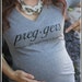 Preggers Fitted V Neck Shirt Preggers Shirt Pregnant Mom to - Etsy