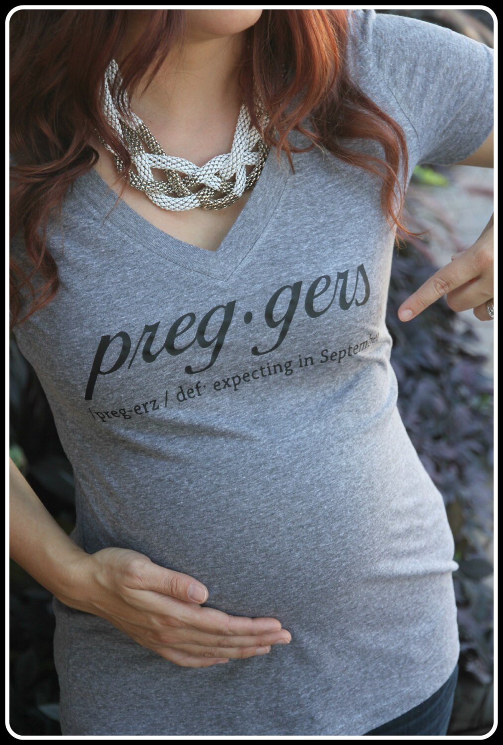 Preggers Fitted V Neck Shirt Preggers Shirt Pregnant Mom to - Etsy