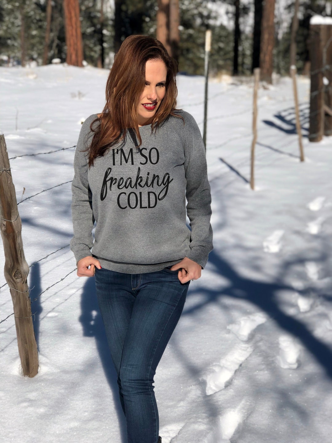 I'm so Freaking Cold Sweater, Christmas Sweater for Women, Funny Winter ...