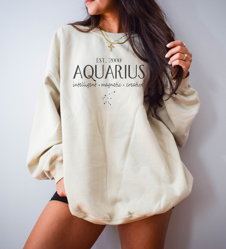 Zodiac Sweatshirt Constellation Sweater Custom Horoscope - Etsy
