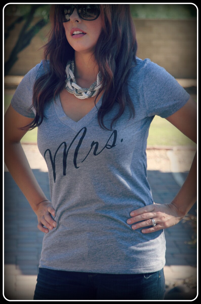Mrs. Shirt Bridal Shower Gift Wedding Bride Shirt - Etsy