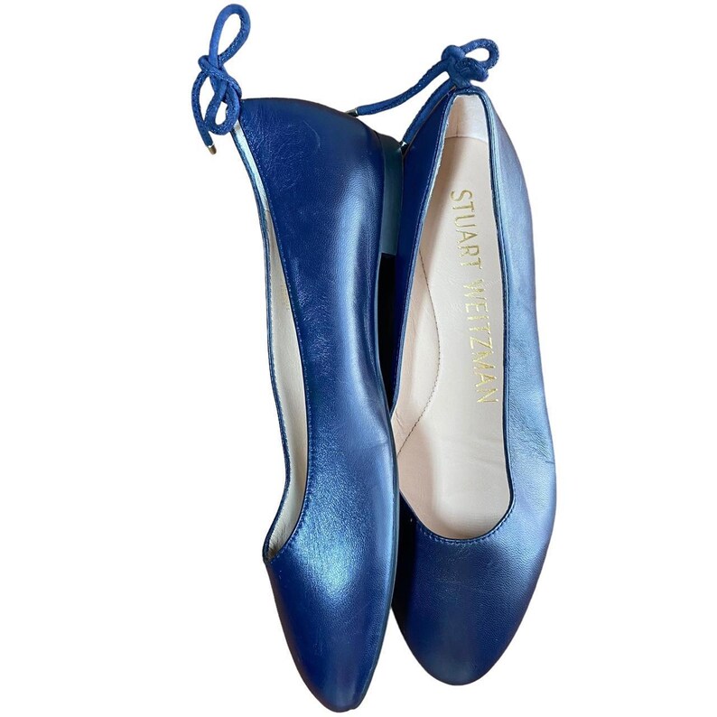 Stuart Weitzman Navy Ballet Flats, Sz 5 - Etsy
