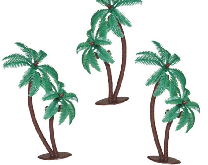 Palm Tree Cupcake Toppers - Etsy