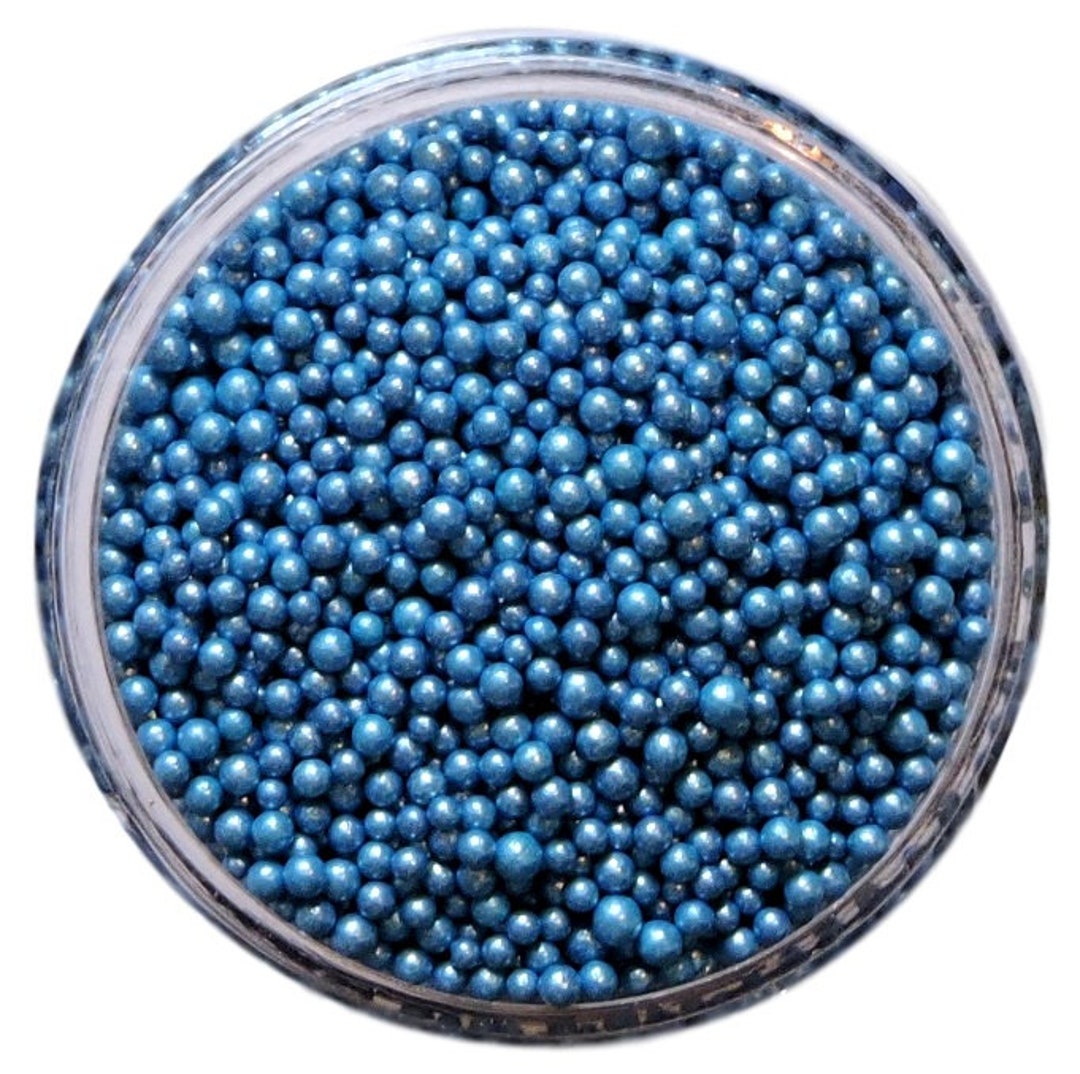 Mini Blue Pearl Beads - Etsy