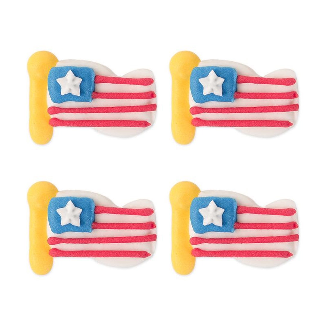 American Flag Royal Icing Decorations - Etsy