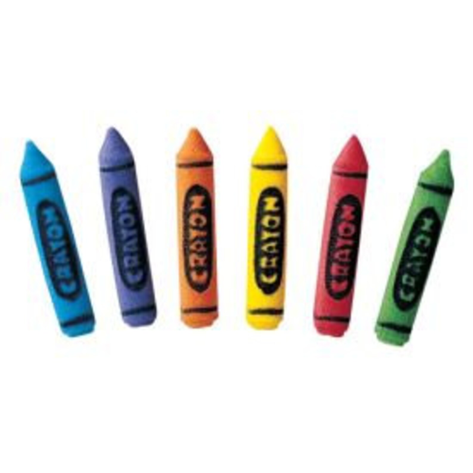 Crayon Sugar Dec Ons-package of 12 Assorted Colored Crayons, 2 of Each ...