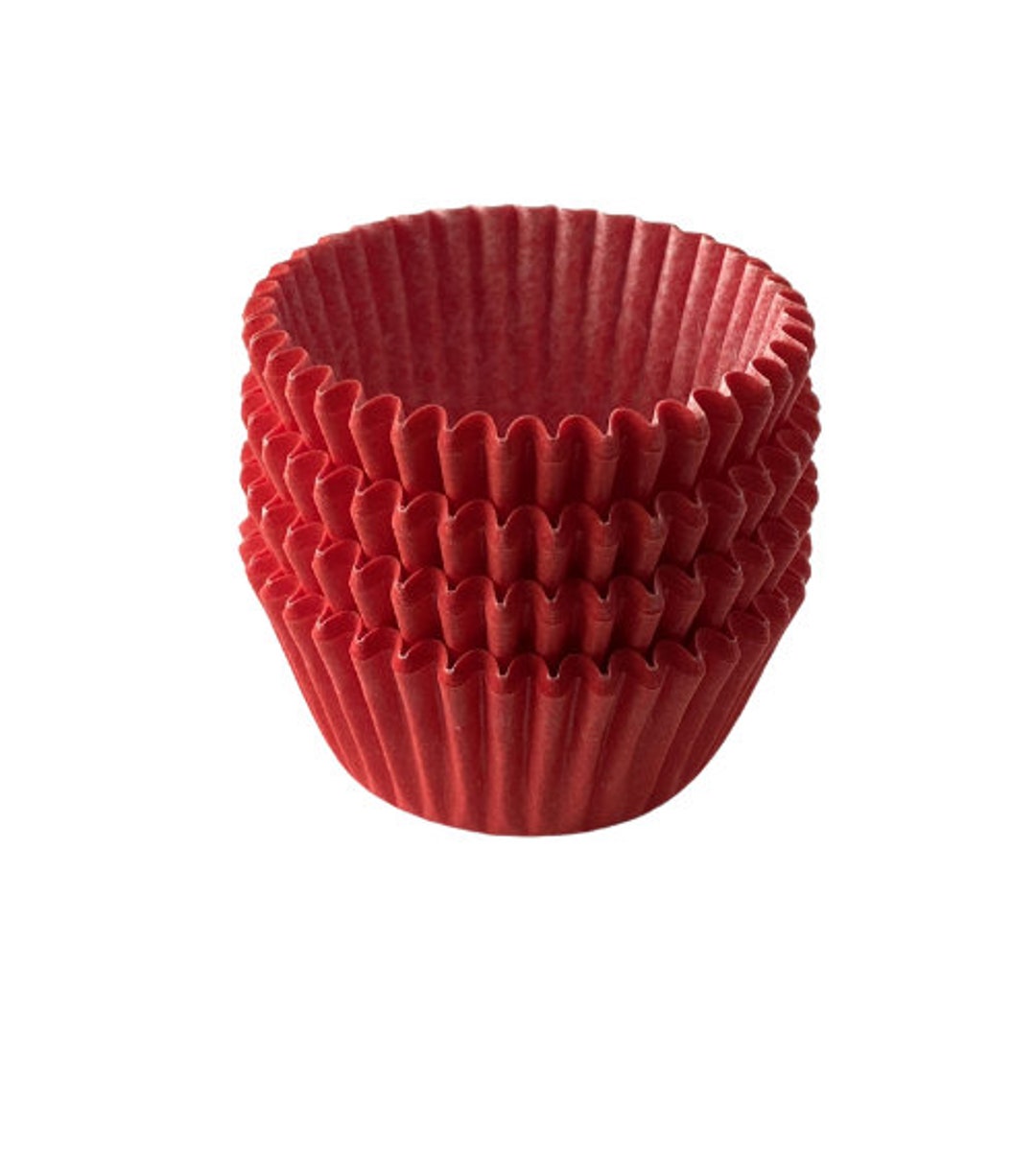 Red Baking Cups - Mini - Etsy