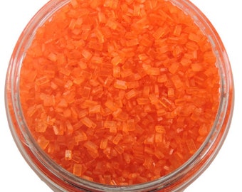 Orange Chunky Sugar Bright Orange Sugar Crystals Sprinkles for ...
