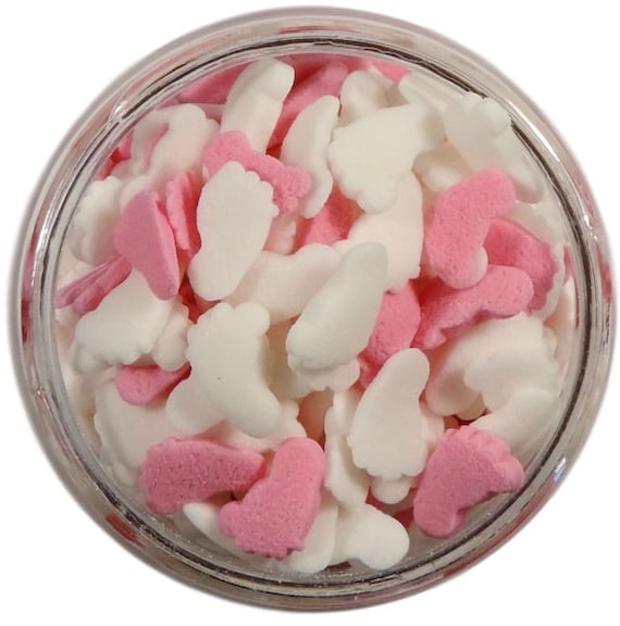 Pink Baby Feet Sprinkles Bulk | Etsy