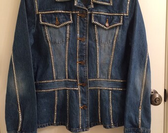 Rhinestone jacket | Etsy