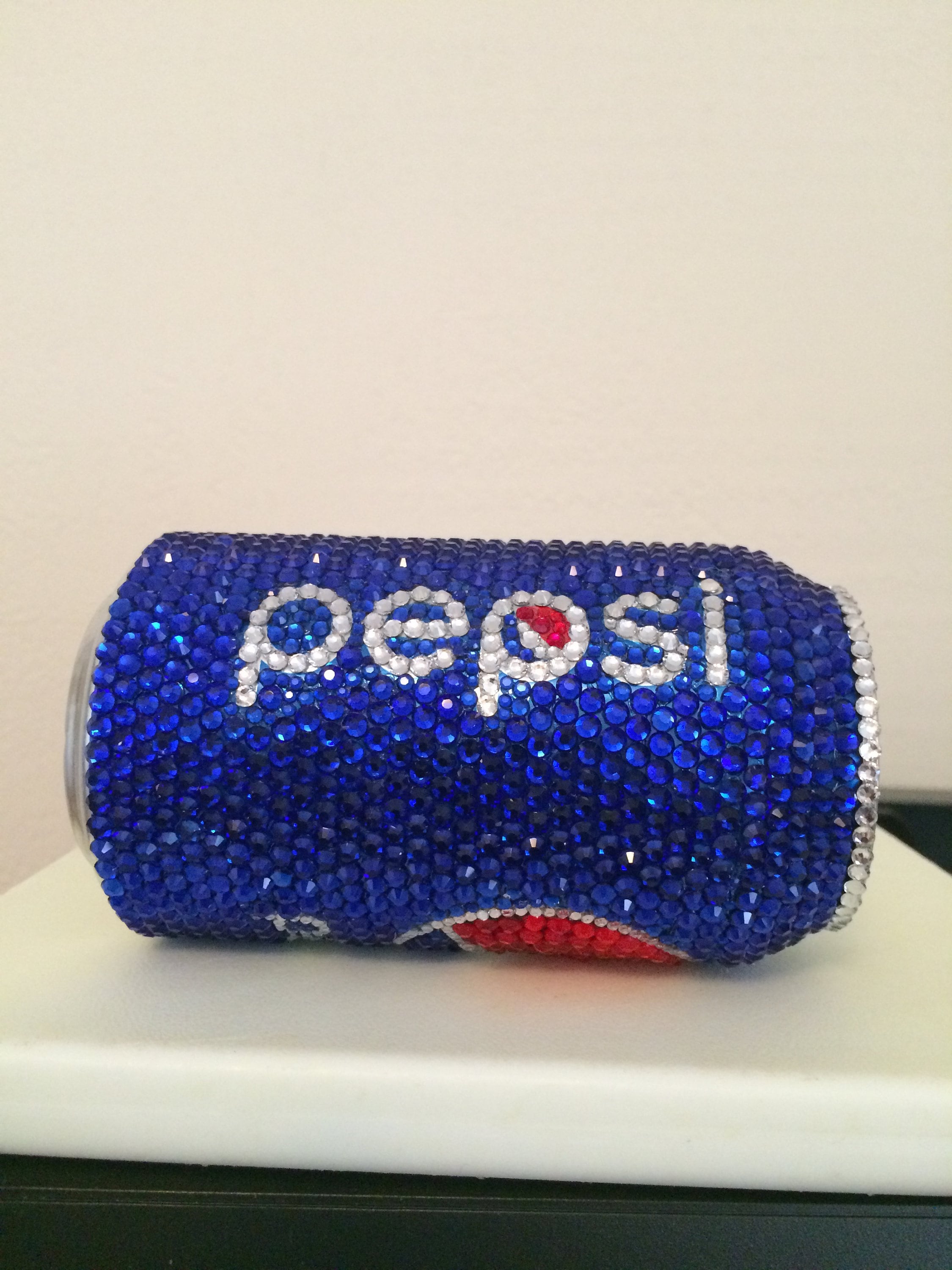 Glass Rhinestone Pepsi Can - Etsy