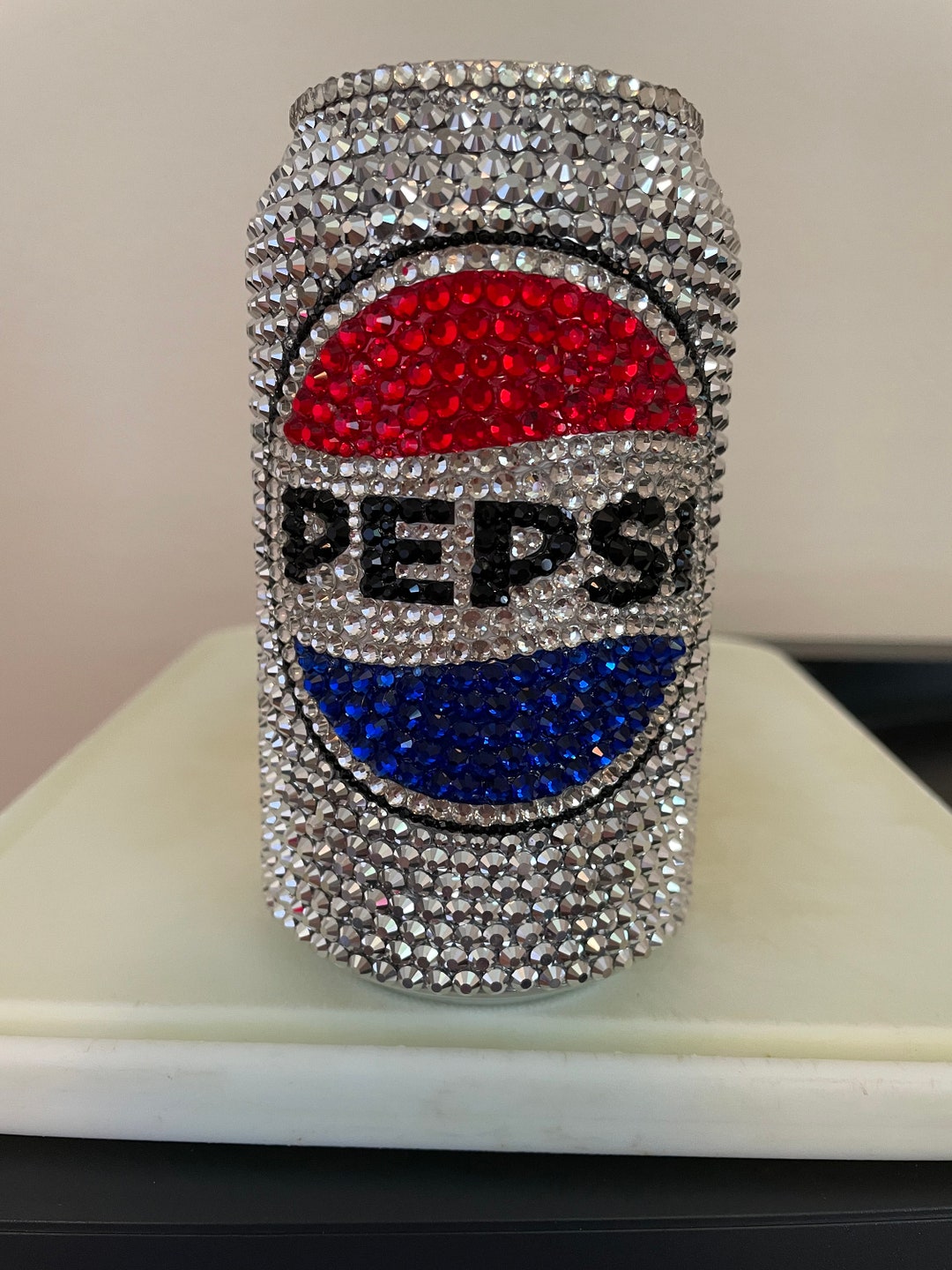 Glass Rhinestone Diet Pepsi Can - Etsy