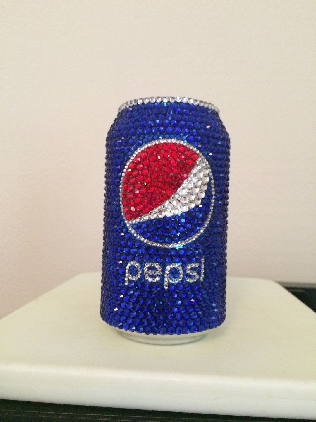Glass Rhinestone Pepsi Can - Etsy