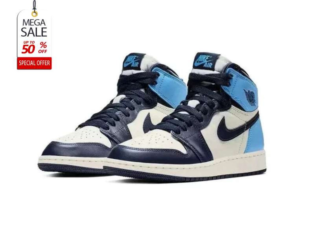 Custom Air Jordan 1 Retro High Obsidian GS Custom Air Jordan - Etsy