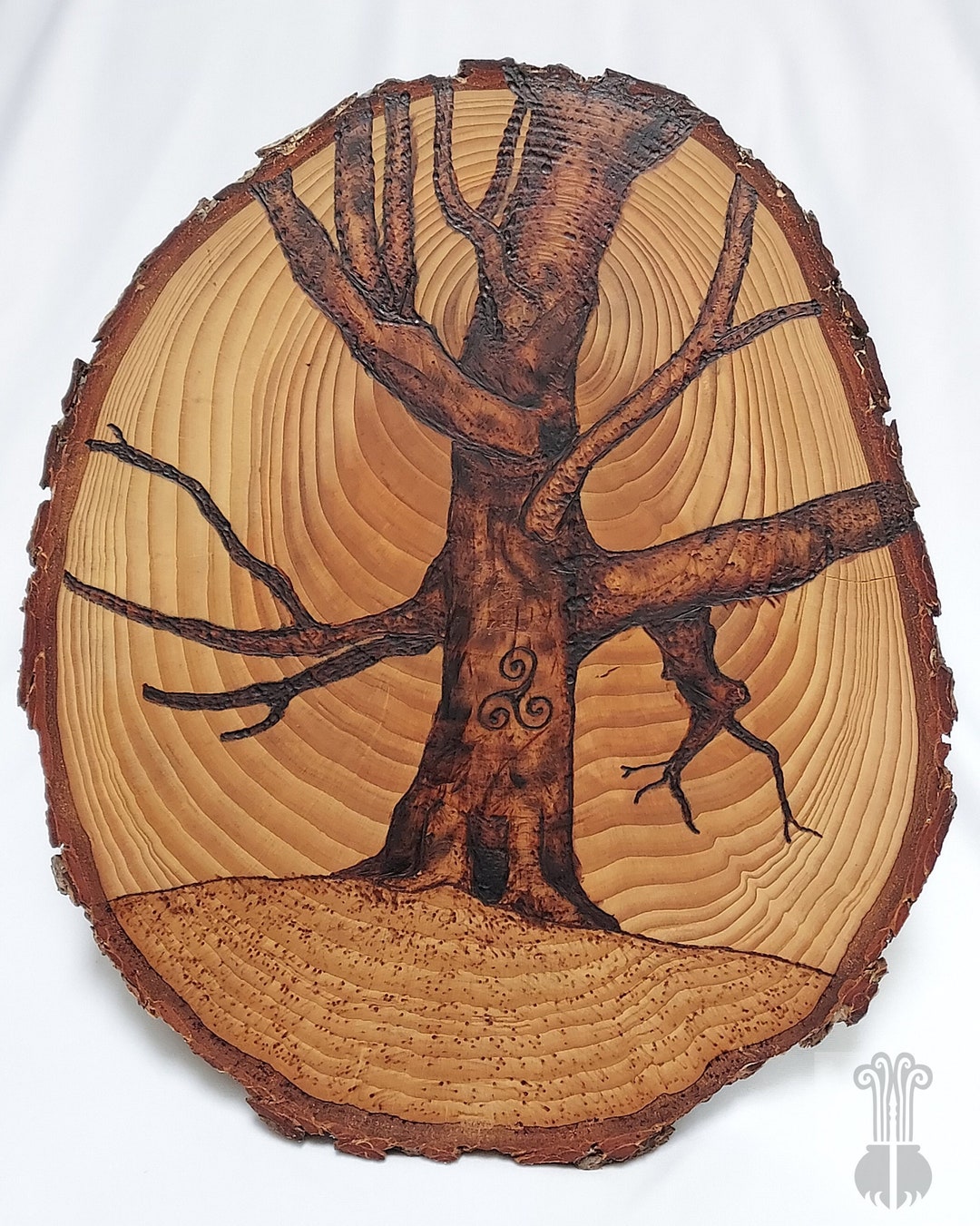 Sacred Oak Woodburning Pyrography Wall Art - Etsy