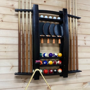 Pool Cue Rack/8 Ball Pool/man Cave Furniture/upcycled Furniture /pool ...