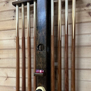 Pool Cue Rack/barrel Staves/pool Stick/pool Table/rec Room/whiskey ...