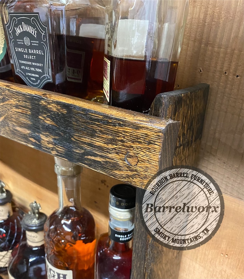 Bourbon Barrel Cabinet/bar Shelves/bar Cart Decor/wall Display - Etsy