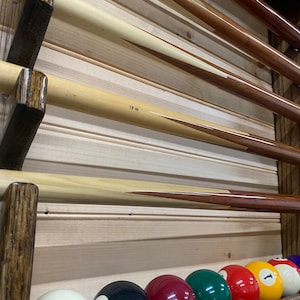 Pool Cue Rack/8 Ball Pool/cue Holder/cue Stick/pool Decor/bourbon Gifts ...