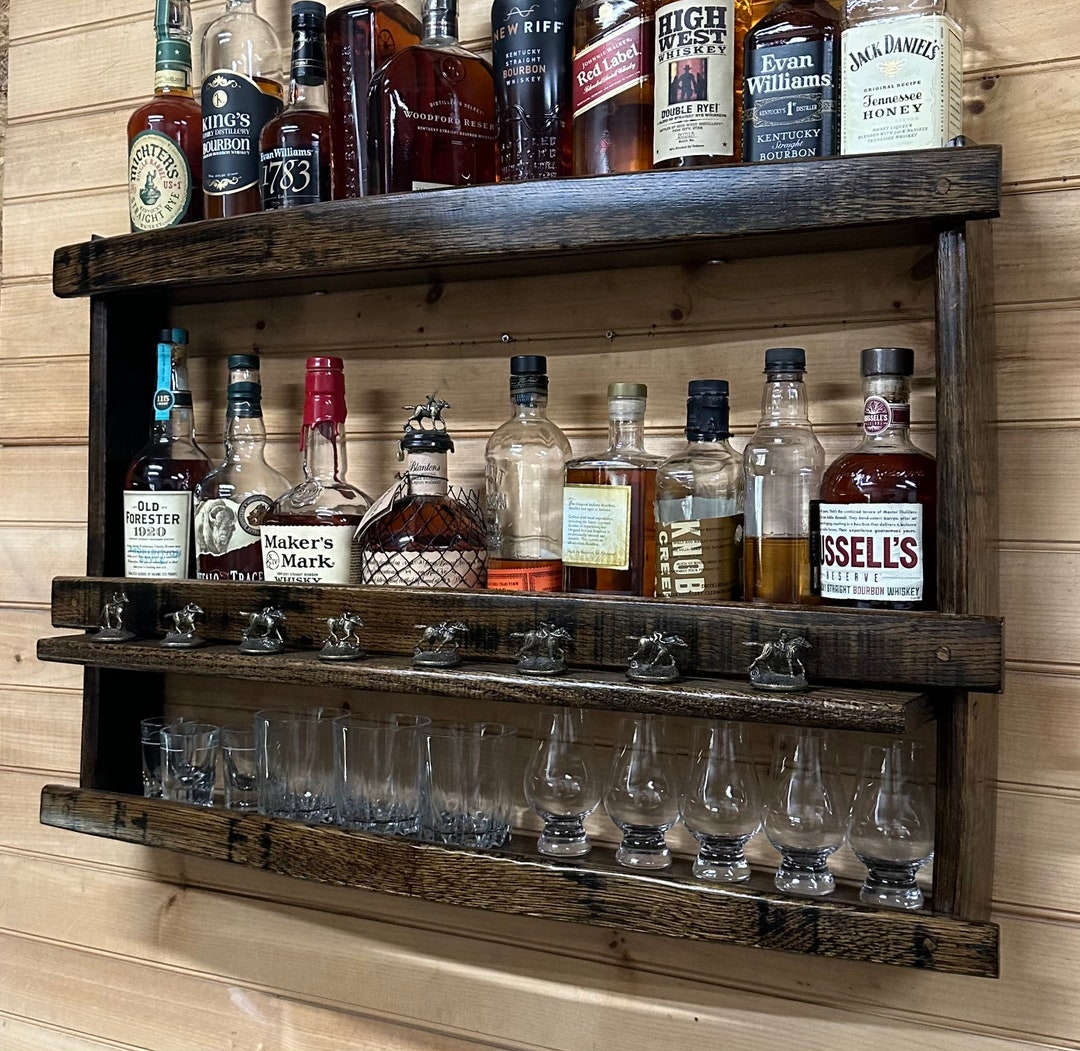 Blantons Display Shelf/liquor Shelf/drinks Cabinet/wall Mounted Bar ...