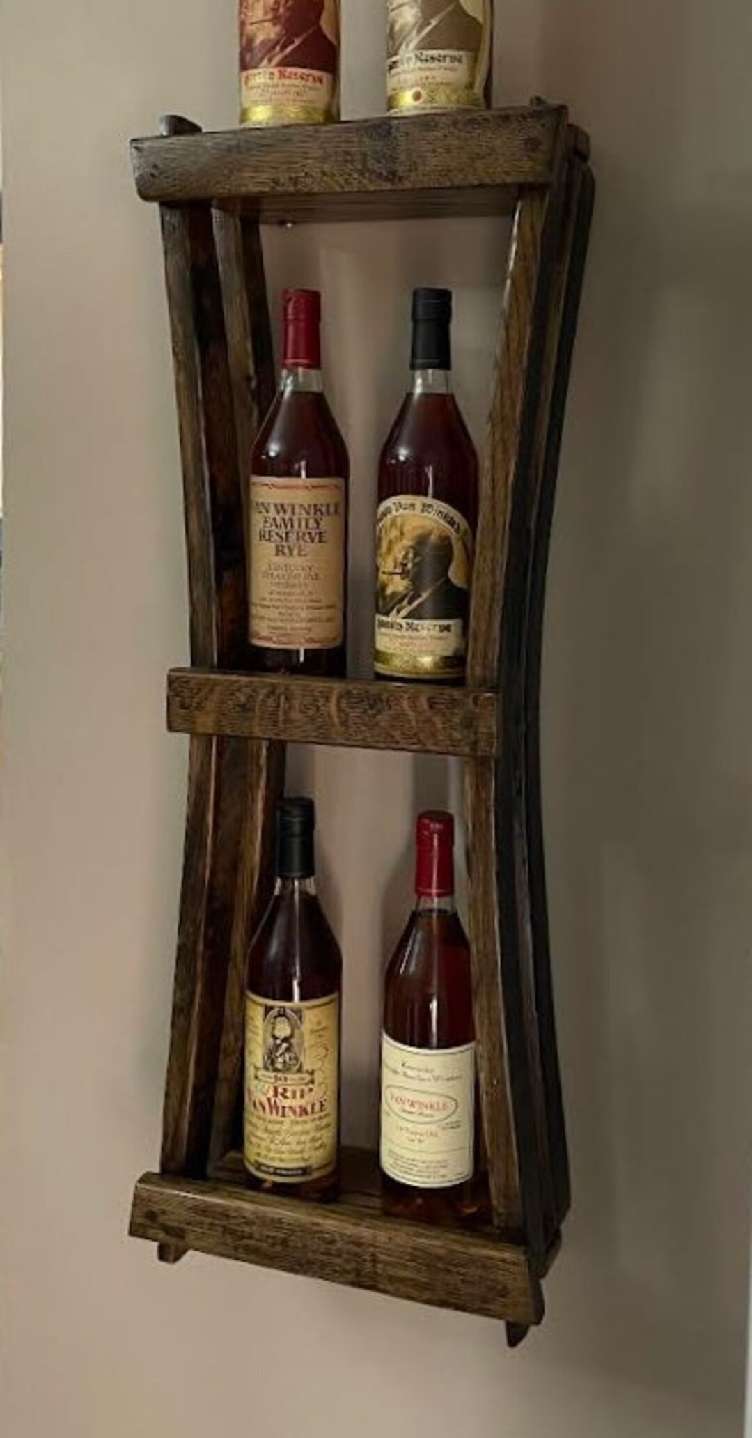 Whiskey Barrel Bar/home Bar Cabinet/bourbon Barrel Art/barrel Stave ...