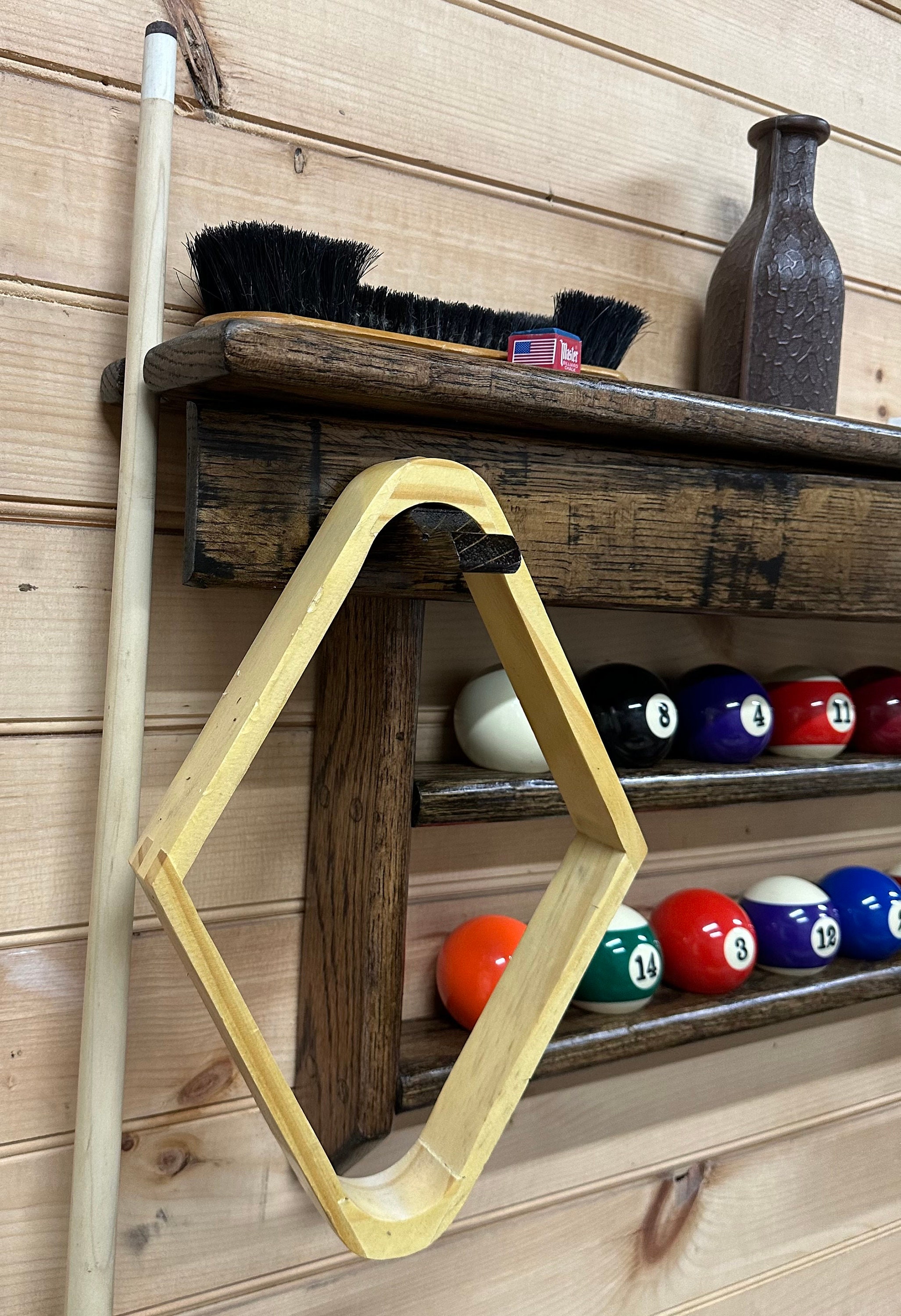 Game Shelf/barrel Furniture/man Cave Furniture/billiard Balls/pool Ball ...