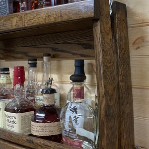 Whiskey Barrel Shelf/bourbon Bar/wall Mounted Bar/alcohol Shelf/bar ...