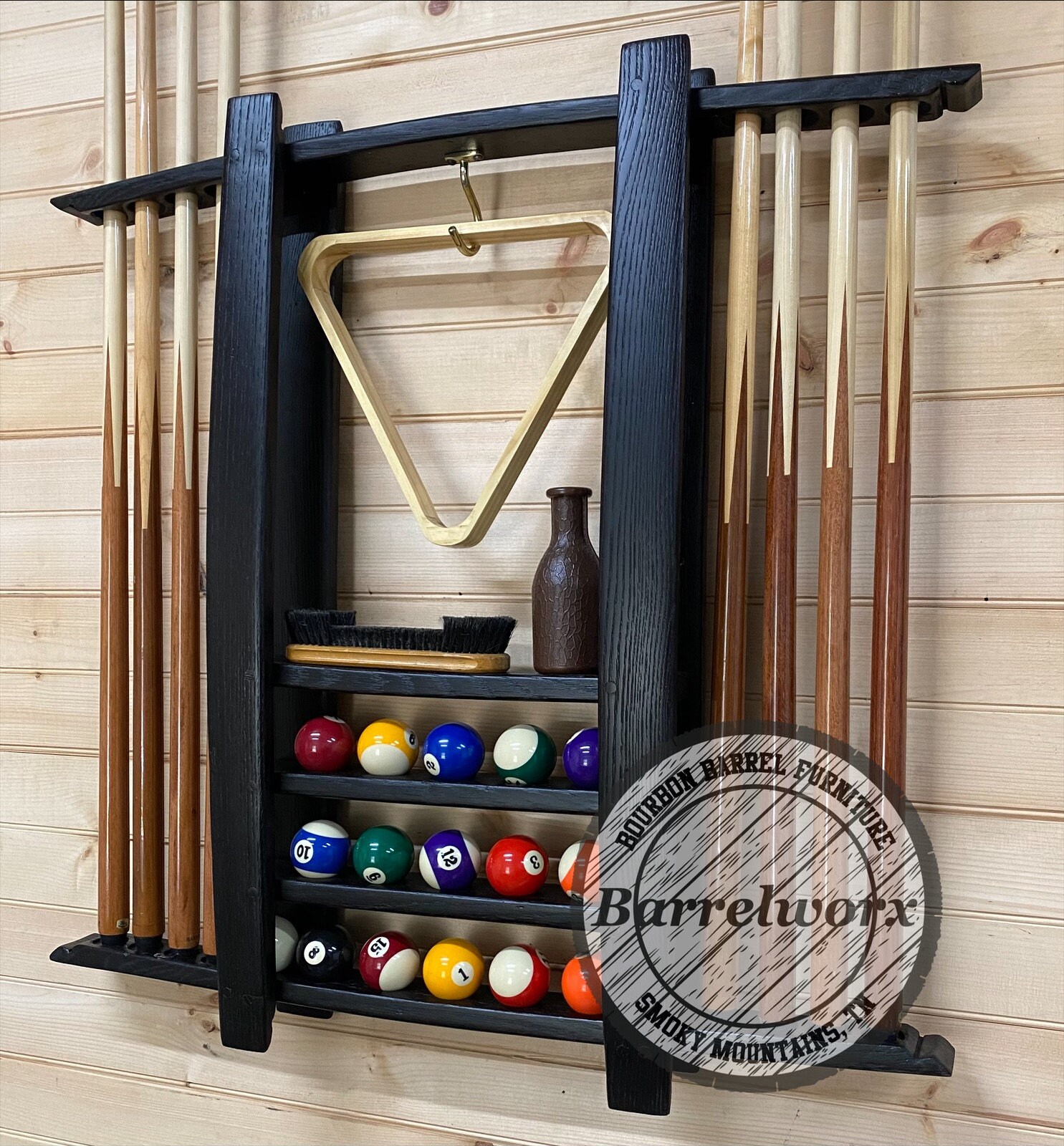 Pool Cue Stave Rack at Christopher Bryant blog