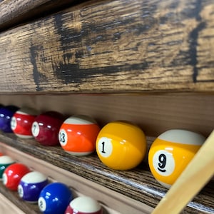 Game Shelf/barrel Furniture/man Cave Furniture/billiard Balls/pool Ball ...
