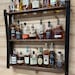 Whiskey Barrel Shelf/man Cave Furniture/bourbon Bar/alcohol Shelf/bar ...