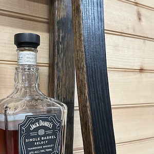 Whiskey Barrel Shelf/man Cave Furniture/bourbon Bar/alcohol Shelf/bar ...