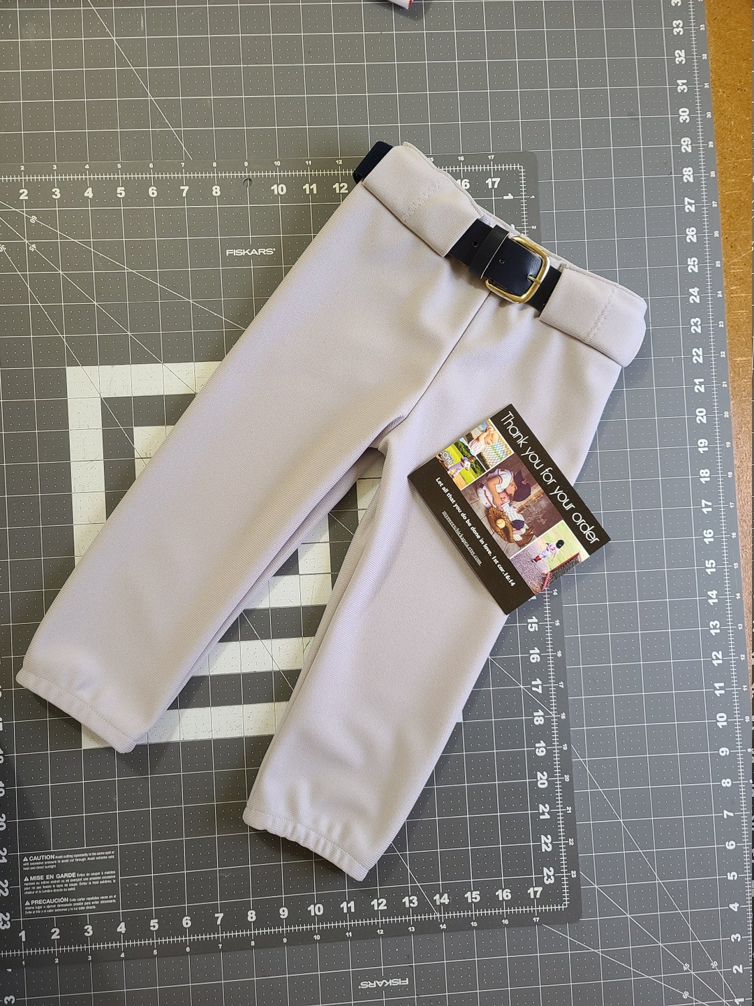 Gray Baseball Pants: Polyester T-ball Uniform - Etsy