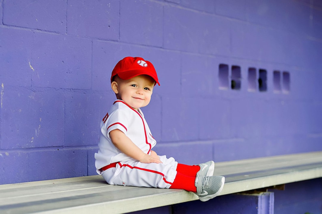 Baseball Uniform Child's Costume White 2 Pc. Outfit Jersey & Pants Ask ...
