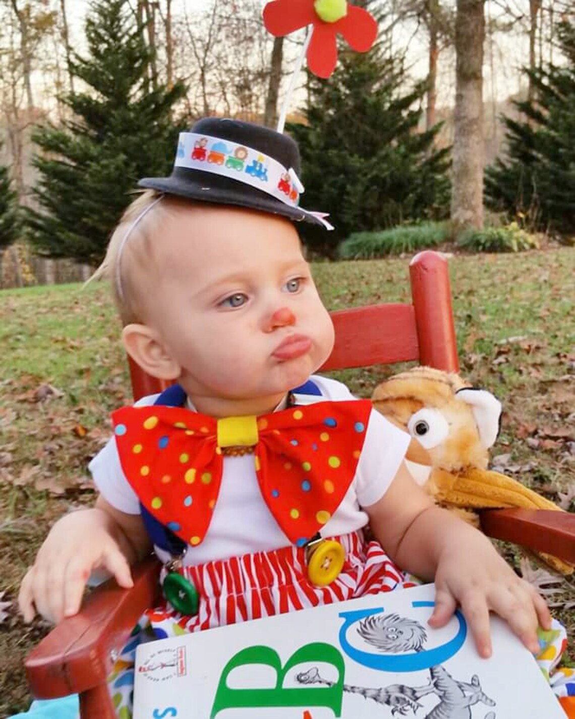 Baby Clown Costume 1st Birthday Carnival Outfit Circus Birthday Toddler ...