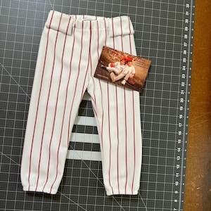 Boys Red Pinstripe Baseball Uniform - Jersey & Pants - Number Included ...