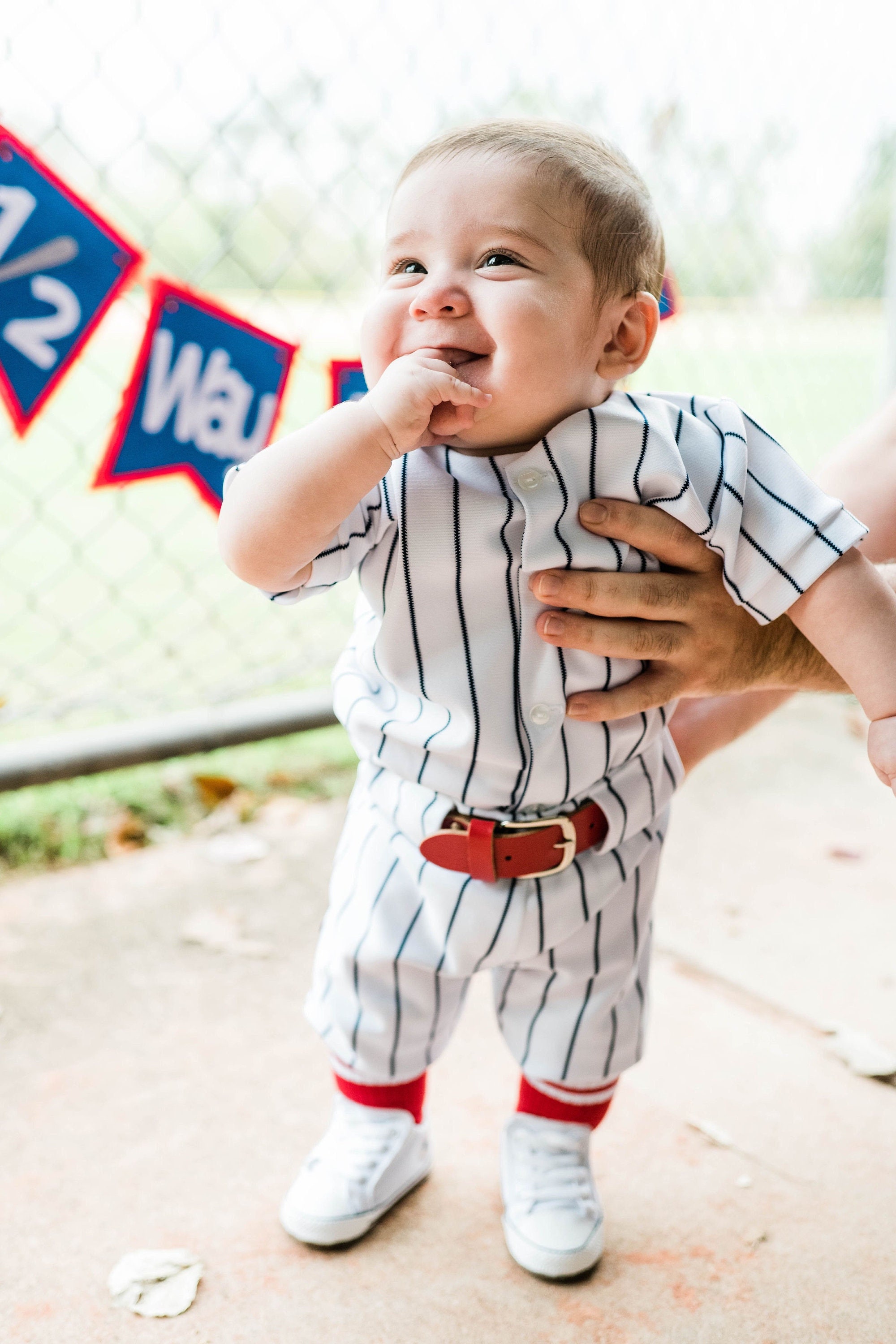 Baby's Half Birthday Baseball Uniform: Jersey & Pants - Etsy
