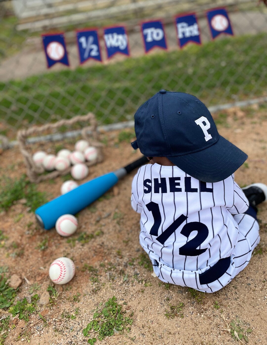 Baby's Half Birthday Baseball Uniform: Jersey & Pants - Etsy