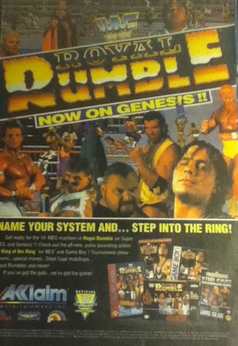 WWF Royal Rumble for Super Nintendo SNES Gameboy Sega etc. | Etsy