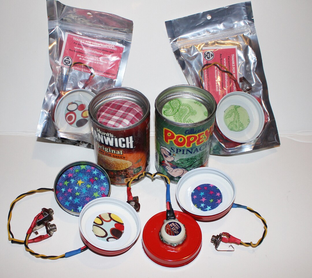 Tin Can Microphone -- Pre Wired Custom Plug and Play DIY Tin Can Mic ...