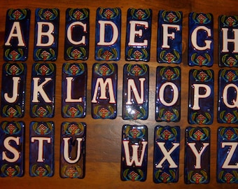 Ceramic Tile Letters | Etsy