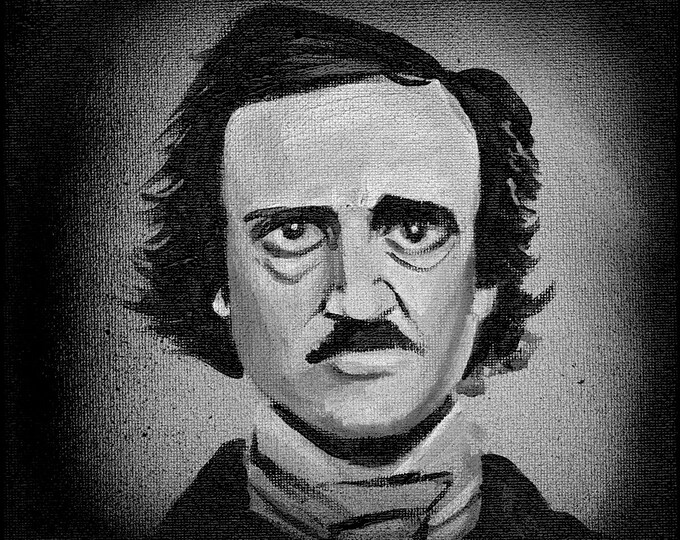 Poe (original Acrylic Painting) - Etsy