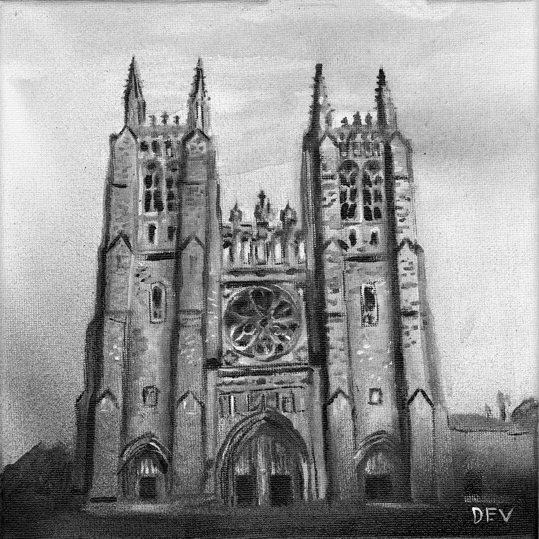 Detroit Cathedral of the Most Blessed Sacrament (original Acrylic ...
