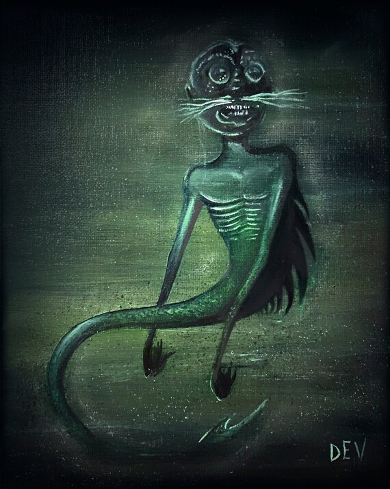 Feejee Mermaid fine Art Print - Etsy